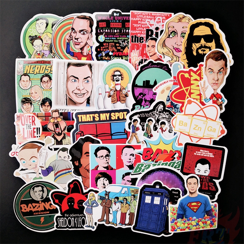 The Big Bang Theory Stickers 50Pcs/Set DIY Fashion Waterproof Doodle ...