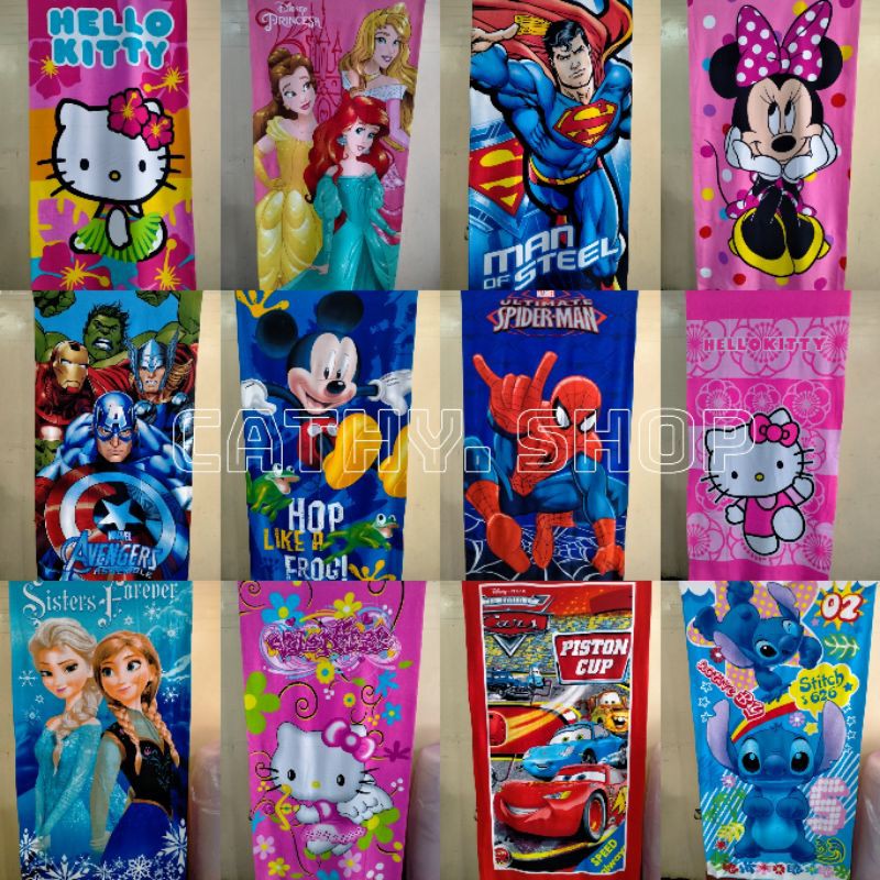 Character Bathtowel Heroes Anime Cartoons Design Bathtowel 70x140 cm ...