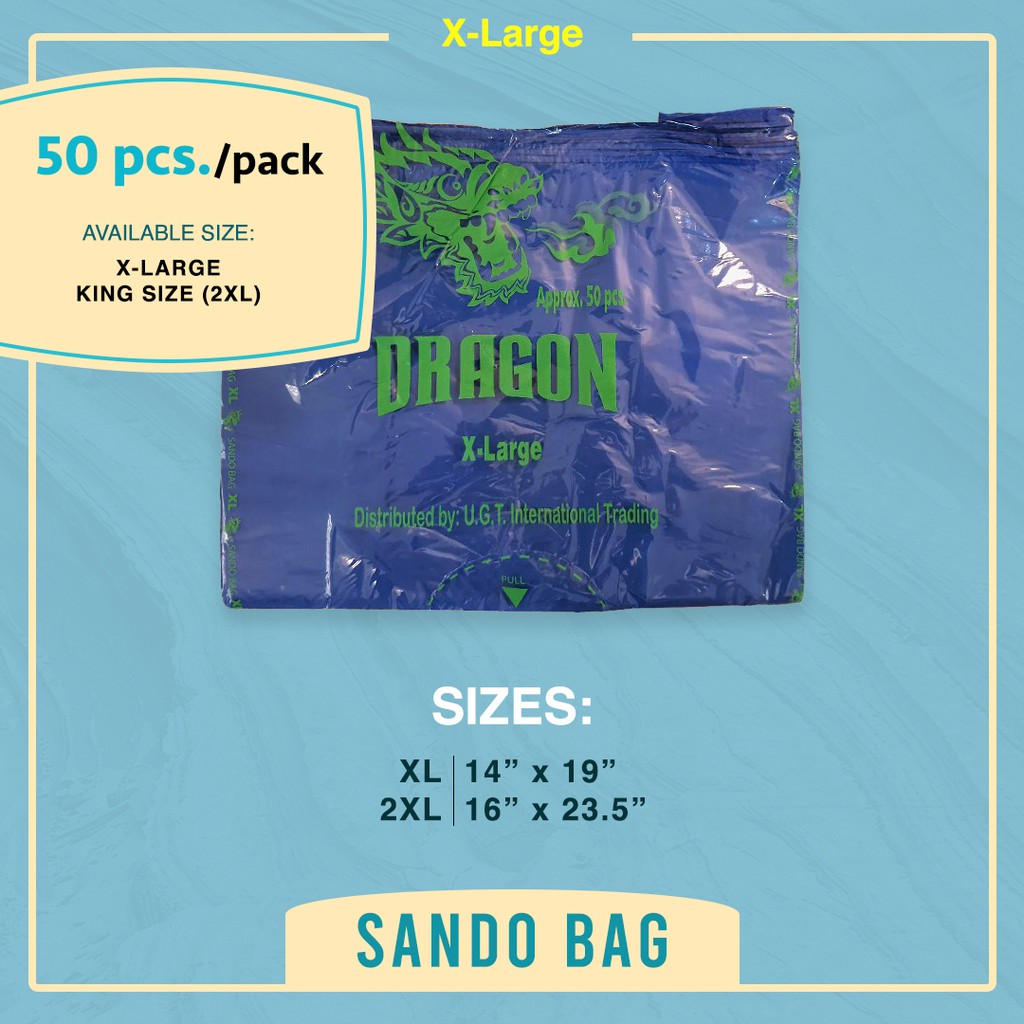 Sando Bag Extra Large XL or Jumbo/King Size/ 2XL JUMBO / 3XL SUPER SIZE ...