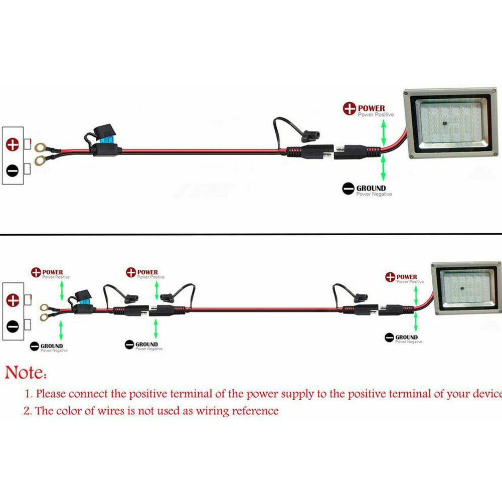 Quick Release SAE Cable With Fuse Ring Terminal O Ring Connector ...