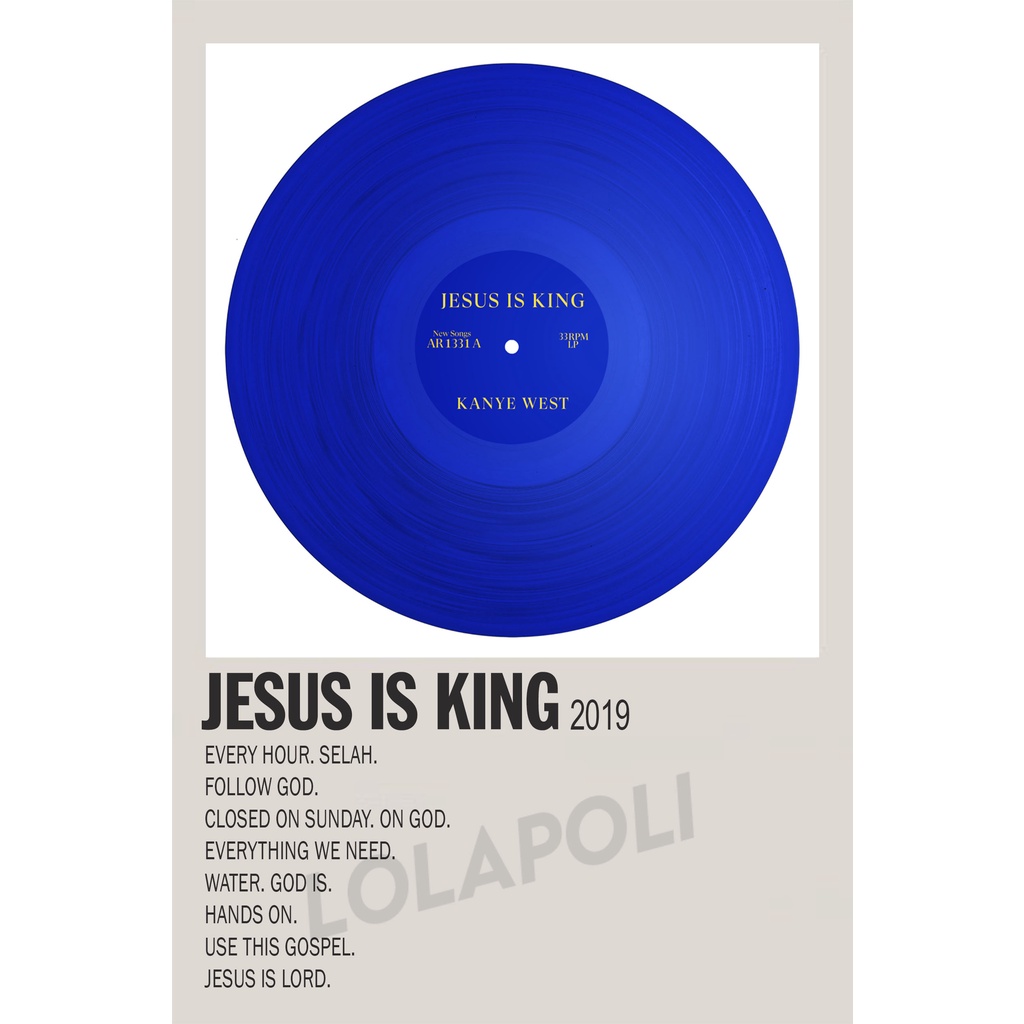 Jesus Is King Album Cover Poster - Kanye West | Shopee Philippines