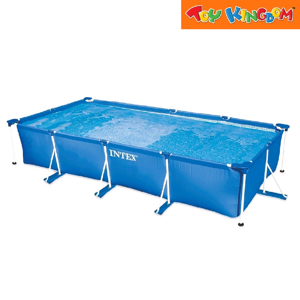 Intex Rectangular 4.5m x 2.2m x 84cm Above Ground Frame Swimming Pool ...
