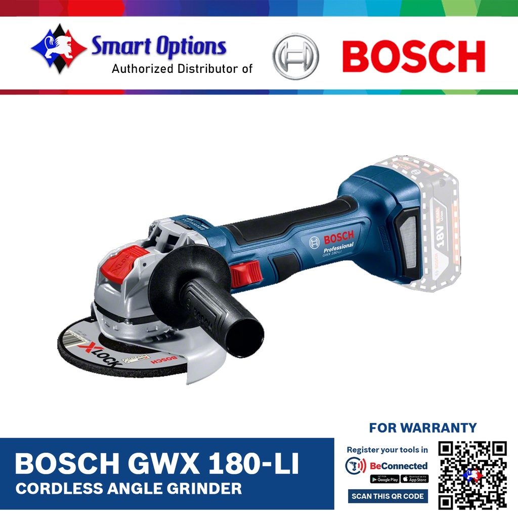 BOSCH GWX 180-LI (X-LOCK) CORDLESS ANGLE GRINDER | Shopee Philippines BOSCH GWX 180-LI (X-LOCK) CORDLESS ANGLE GRINDER | Shopee Philippines