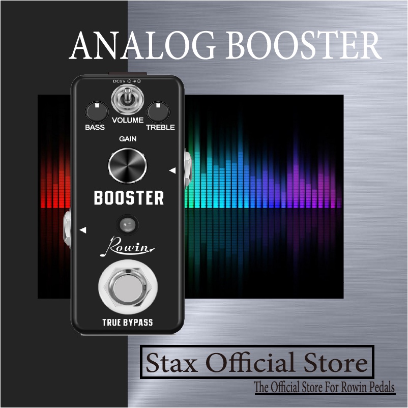 Rowin LEF-318 Guitar Booster Pedal Pure Boost Effect Pedals Analog Pure ...