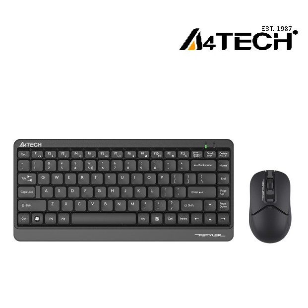 A4Tech Fg1112 Fstyler Mini Combo Wireless Keyboard Mouse 2.4g Power-Saving Compact Desktop Set ...