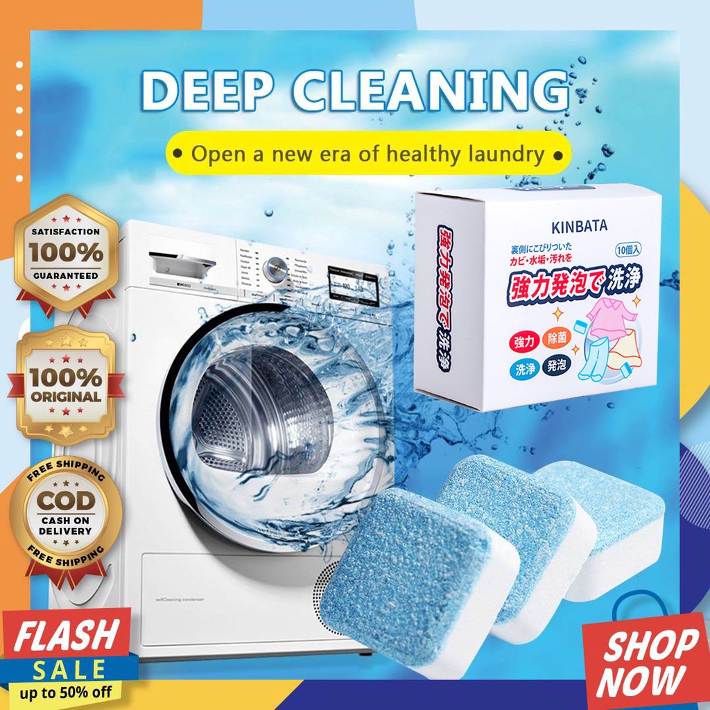Washing Machine Cleaner Tablet Effervescent Tablets (10 PCS) With ...