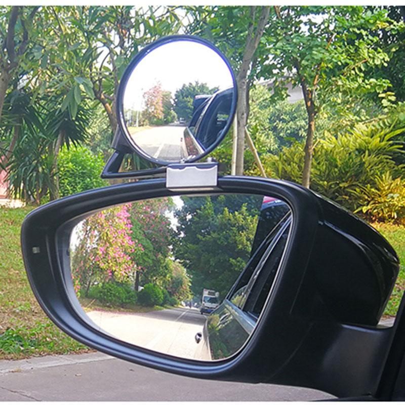 Car Mirror 360 Degree Adjustable Round Wide Angle Side Rear Mirror ...