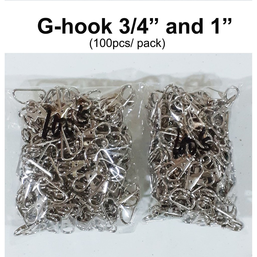 G-hook 3/4" and 1" (100's) | Shopee Philippines