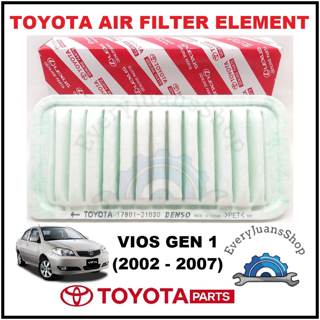 Toyota Air Filter Vios Robin Gen 1 Gen1 ( 2002 - 2007 ) | Shopee ...