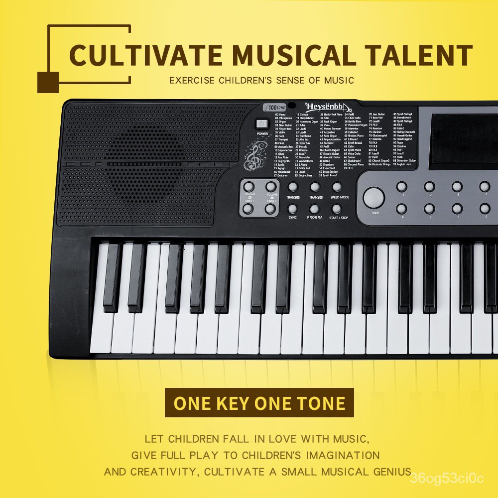 61 Keys Electronic Organ USB Digital Keyboard Piano Musical Instrument ...