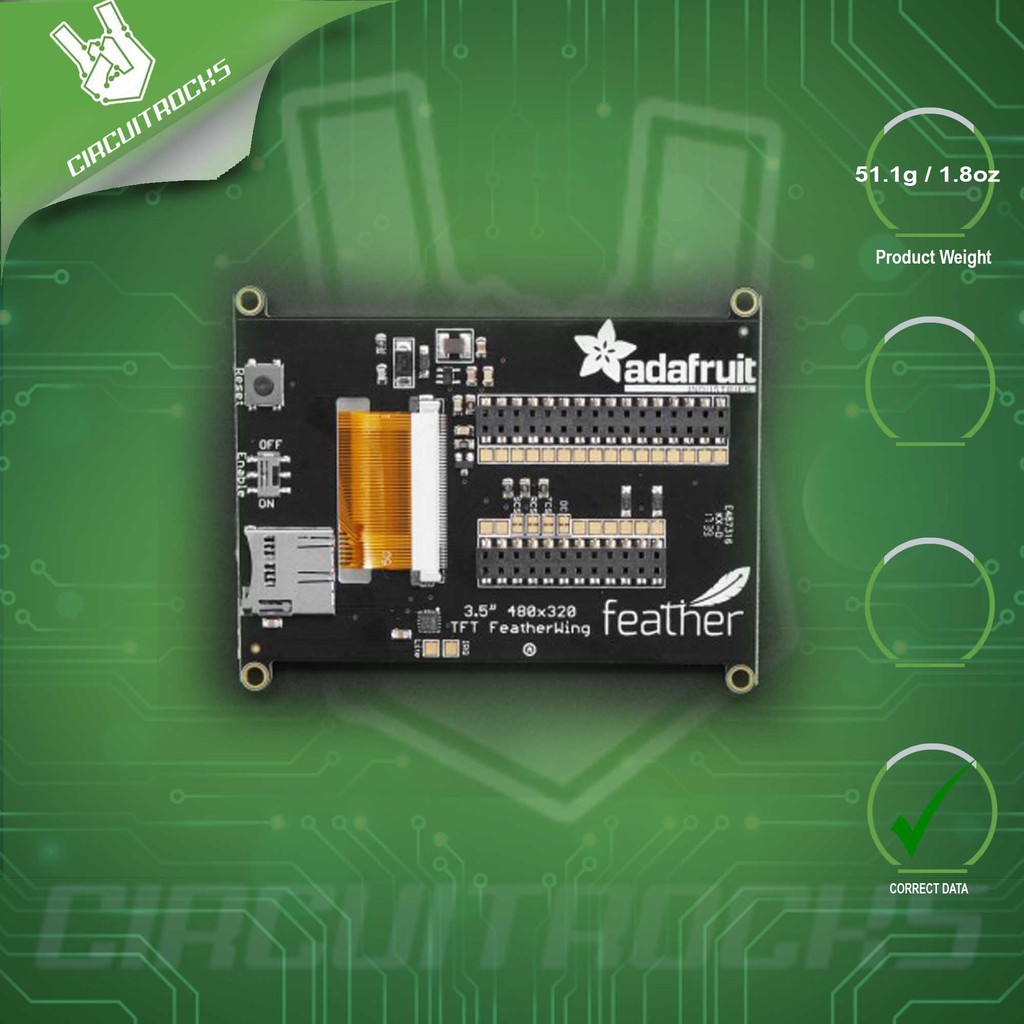 Circuitrocks TFT Featherwing 3.5 Touchscreen | Shopee Philippines