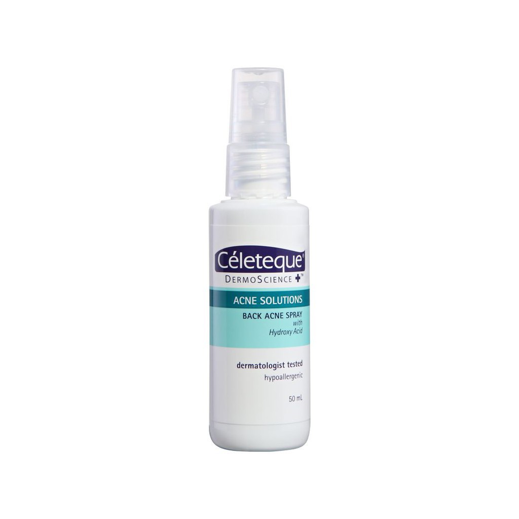 Celeteque Acne Solutions Back Acne Spray 50mL | Shopee Philippines