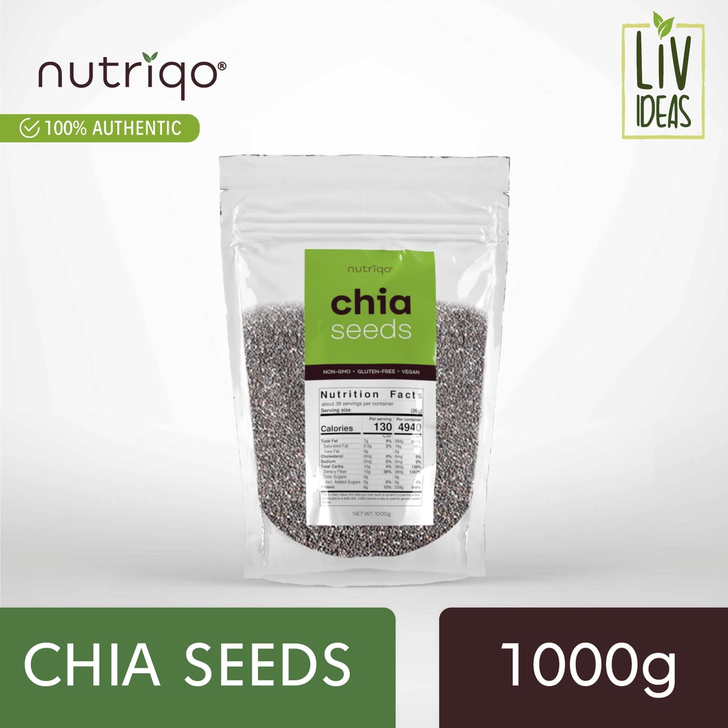 Nutriqo Chia Seeds 1000g (1kg) | Shopee Philippines