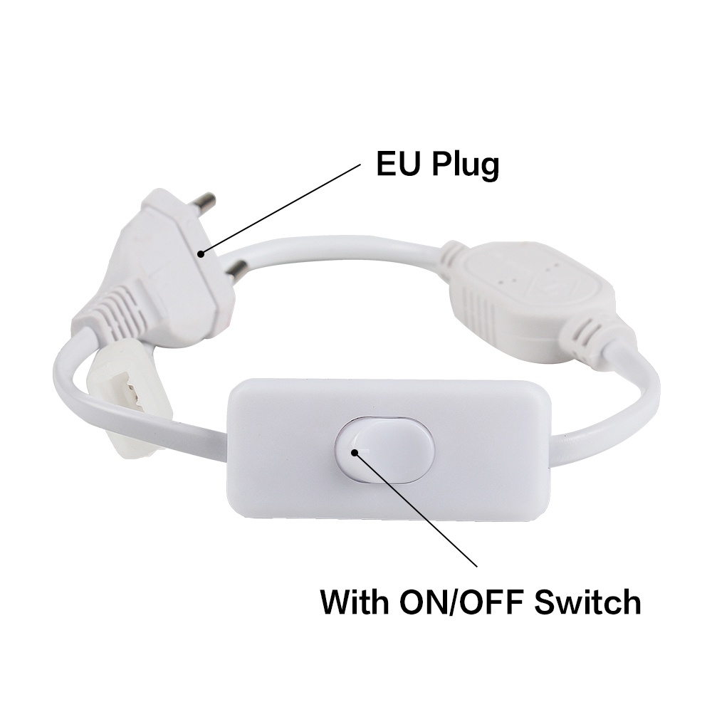 220v EU Plug LED Strip Accessory Power Supply Light With Switch ...