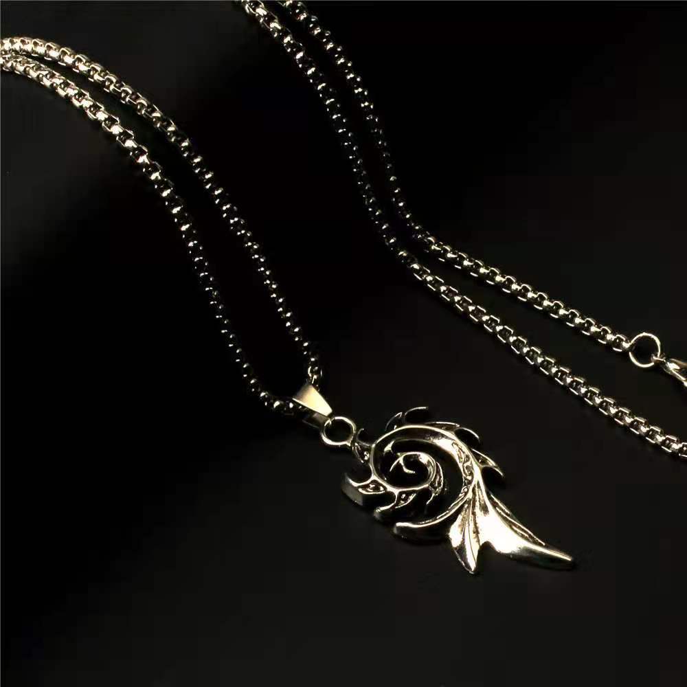 Flame Necklace Men Casual Match Necklace/ Fire Necklace/ Titanium ...