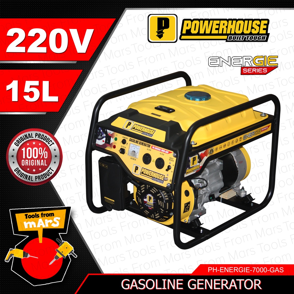 POWERHOUSE ENERGIE SERIES Gasoline Generator Recoil Start Max Power 4 ...