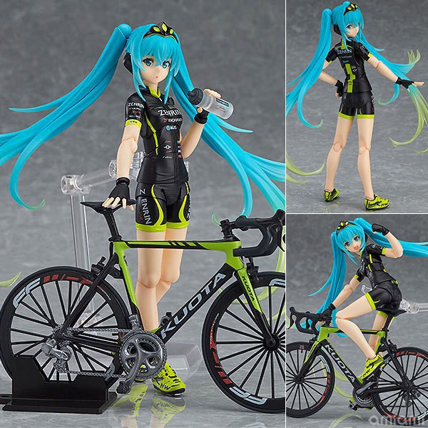 Anime Ride Bicycle Hatsune bike Miku figma 307 Racing TeamUKYO Figure ...