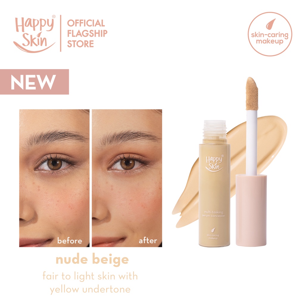 Happy Skin Second Skin Multi-Tasking Serum Concealer in Nude Beige ...