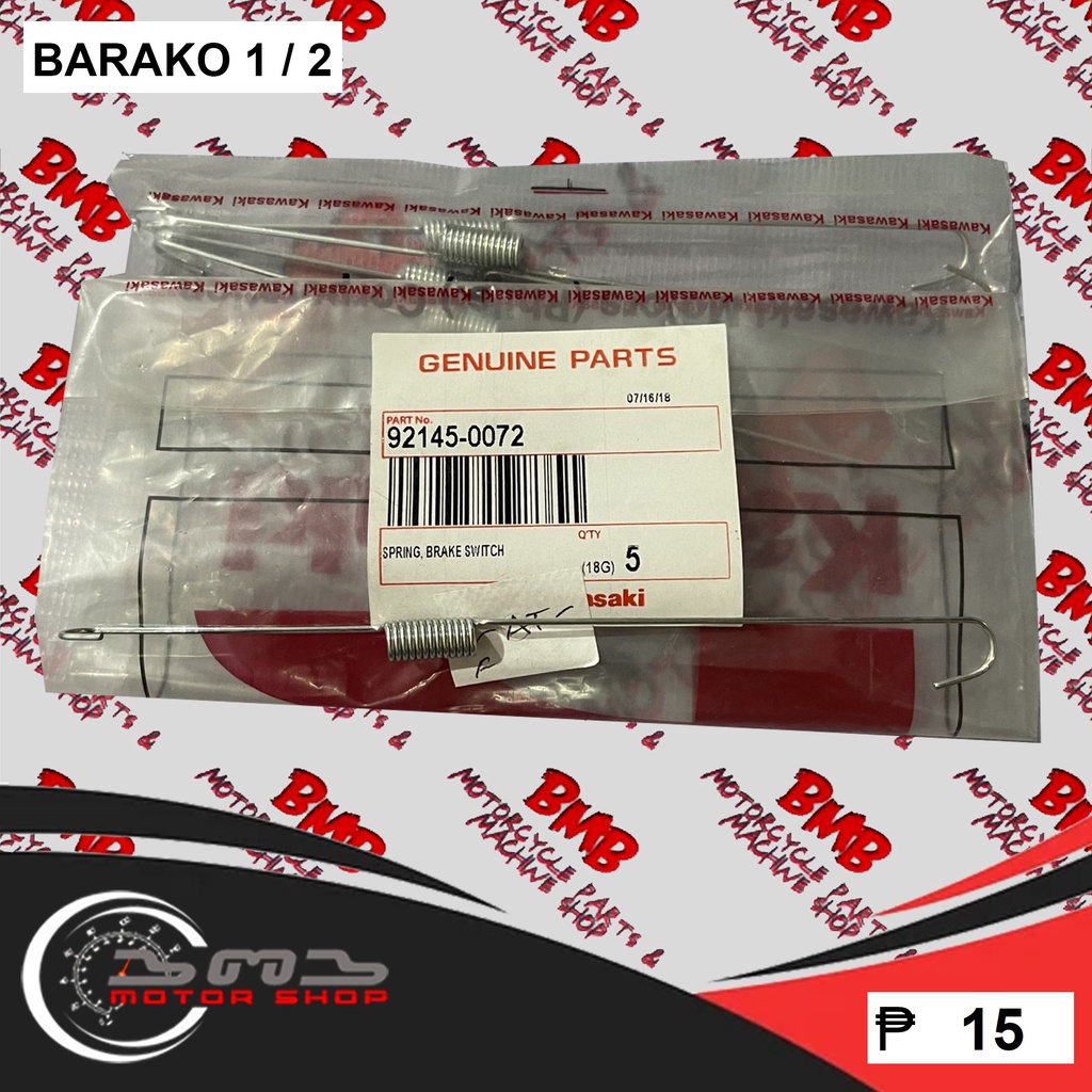 Stoplight Switch Spring Barako 1 and 2 92145-0072 v01.2025 | Shopee ...