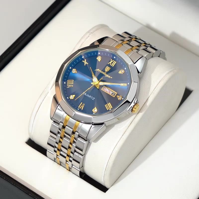 POEDAGAR New Watch For Men With Box Waterproof Original Stainless Steel ...