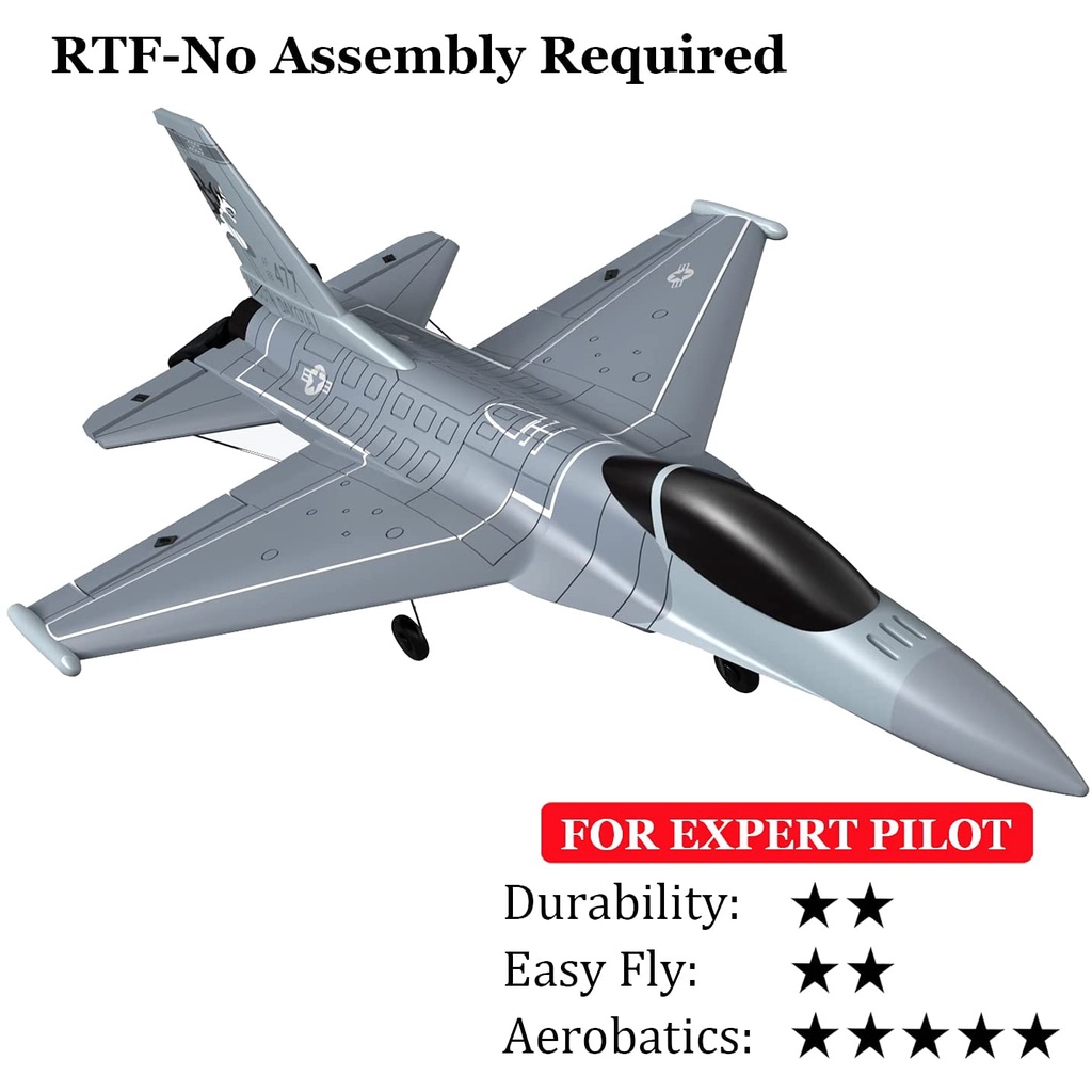 VOLANTEXRC Airplane Remote Control 2.4Ghz 4CH Jet F16 Fighting Falcon ...