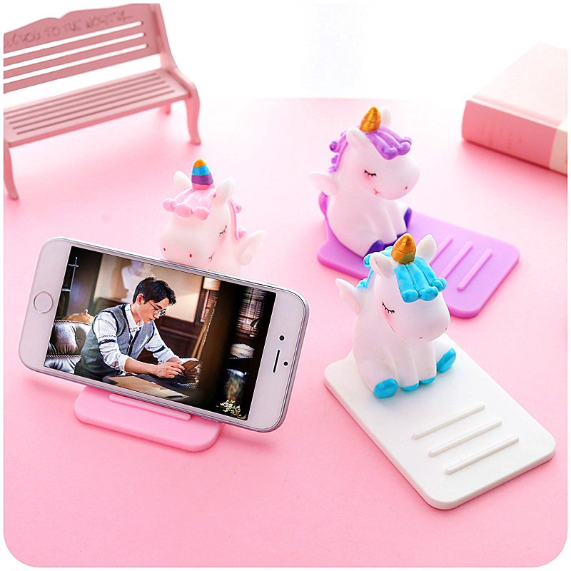 Unicorn Phone Holder Desktop Stand Bracket Cute Cartoon Holder Multi ...