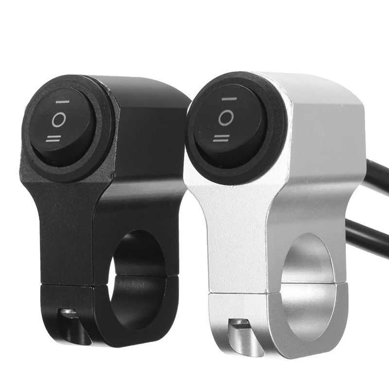 22mm 7/8in Aluminum Alloy Motorcycle Handlebar Headlight Switch Three ...
