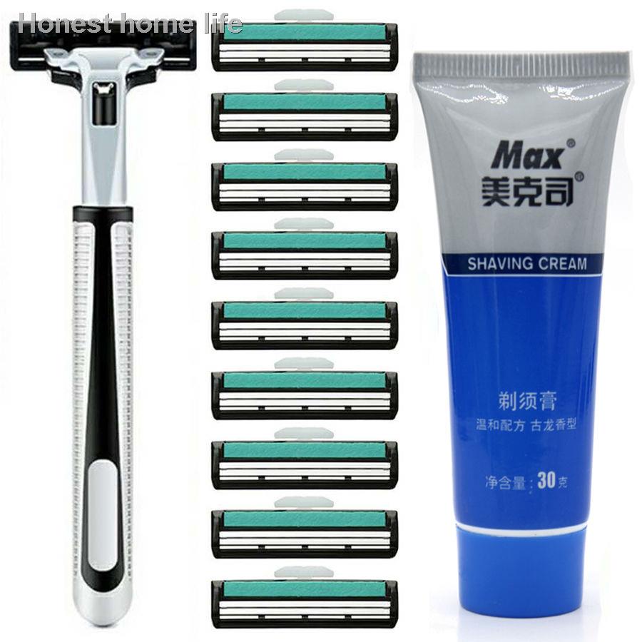 NO:1ready stock? ?Max razor manual razor double-layer shaving knife old ...