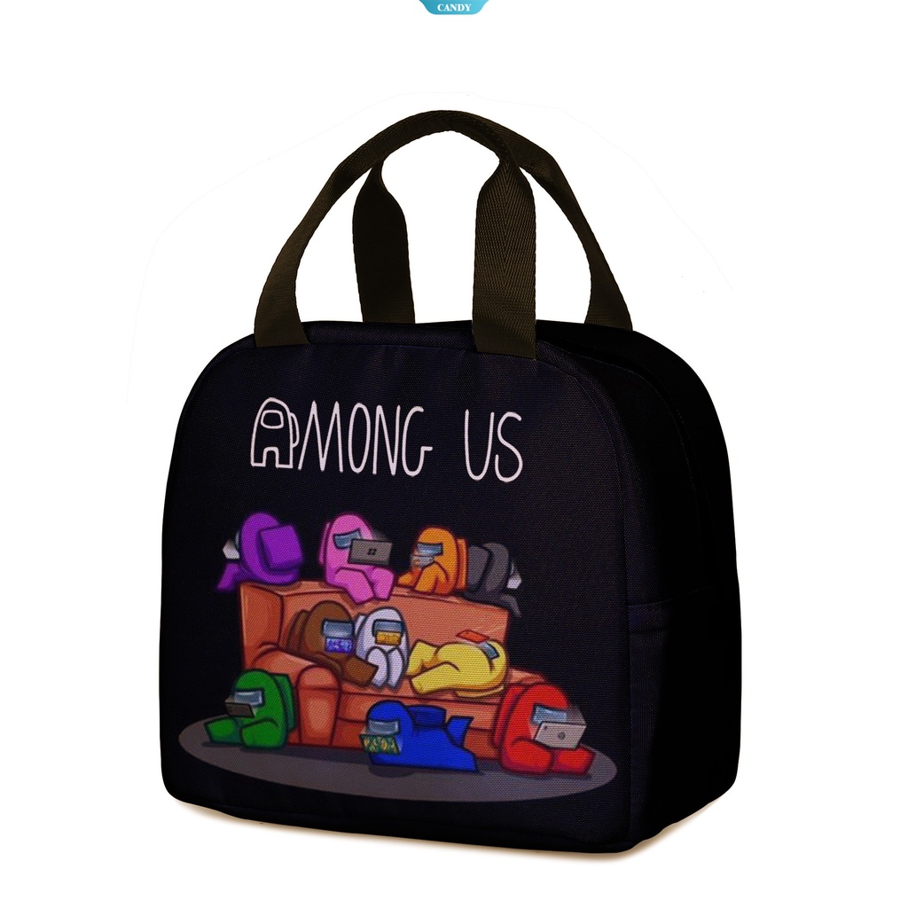 among us game anime lunch bag portable insulation bag men's and women's ...