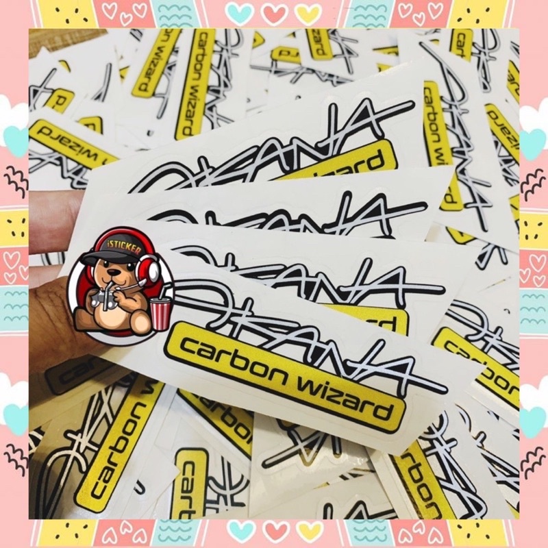 Akana carbon wizard reflective sticker | Shopee Philippines