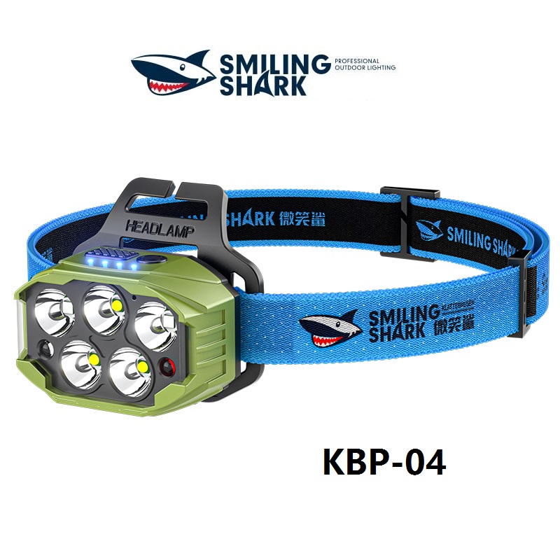Smiling Shark Original Multifunctional Headlight Head Lamp Flashlight ...