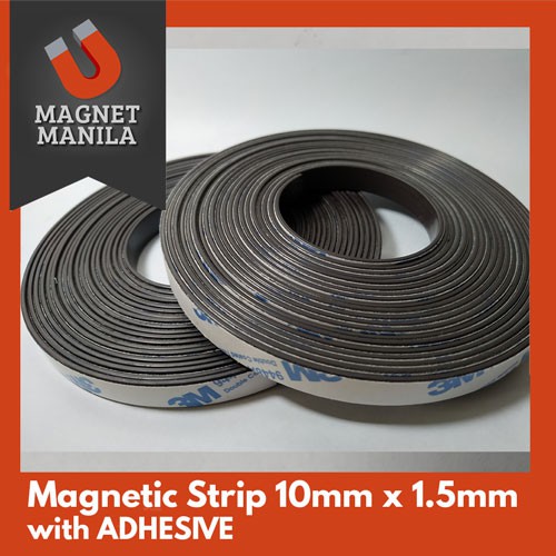 Magnet Manila 5 Meters 10mm X 1.5mm Rubber Magnetic Strip With Adhesive ...