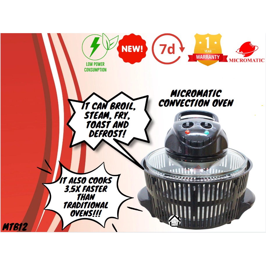 MTB12_Micromatic Convection oven | Shopee Philippines