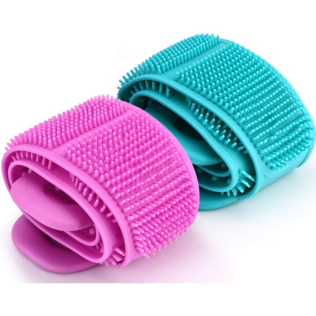 Lengthen Bath Silicone Back Scrubber For Shower Exfoliating Silicone