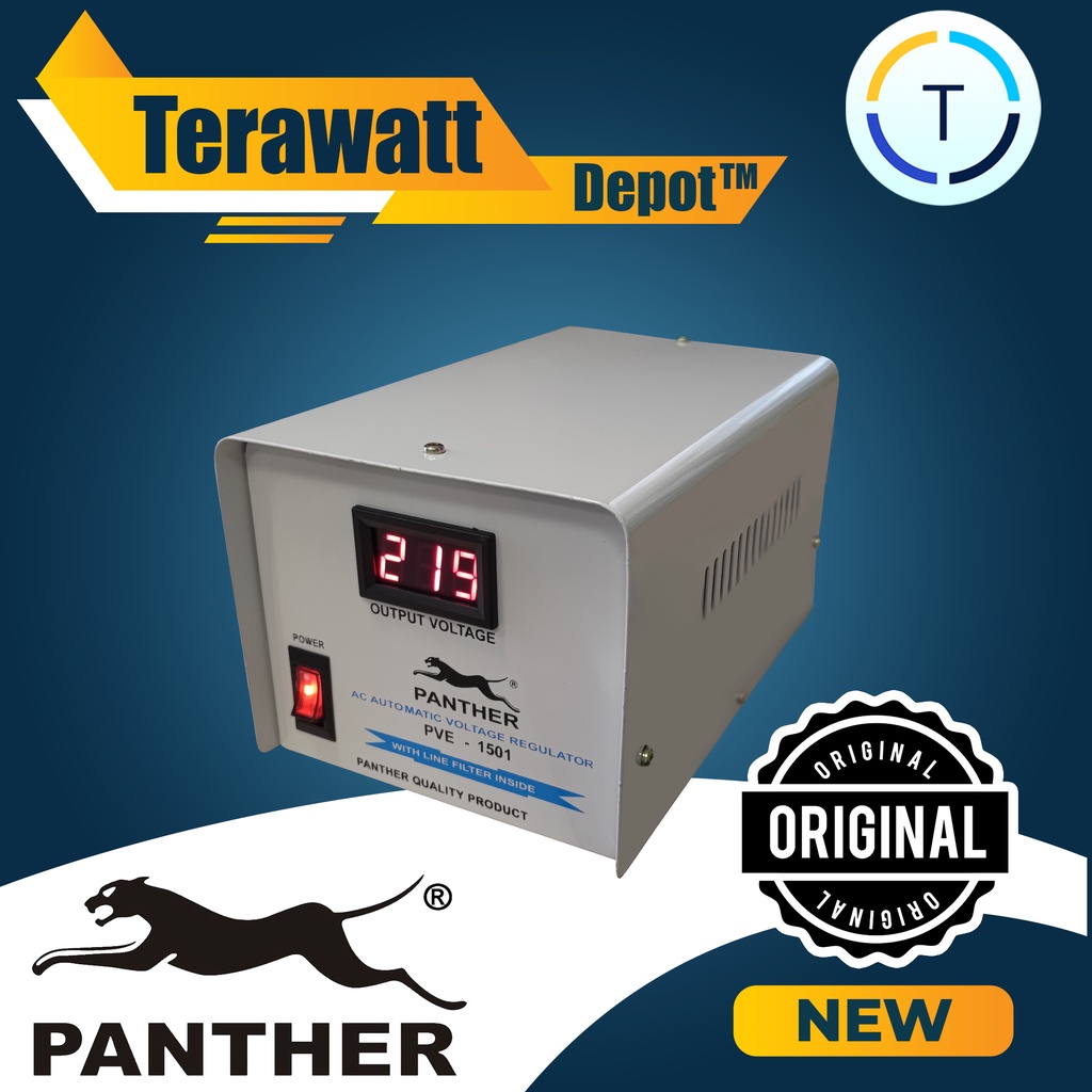 Panther AVR 1500W Relay Type Automatic Voltage Regulator PVE-1501 ...