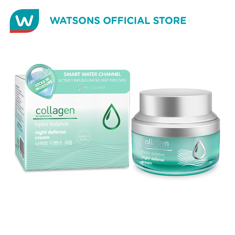 WATSONS Collagen Hydro Balance Night Cream 50m | Shopee Philippines