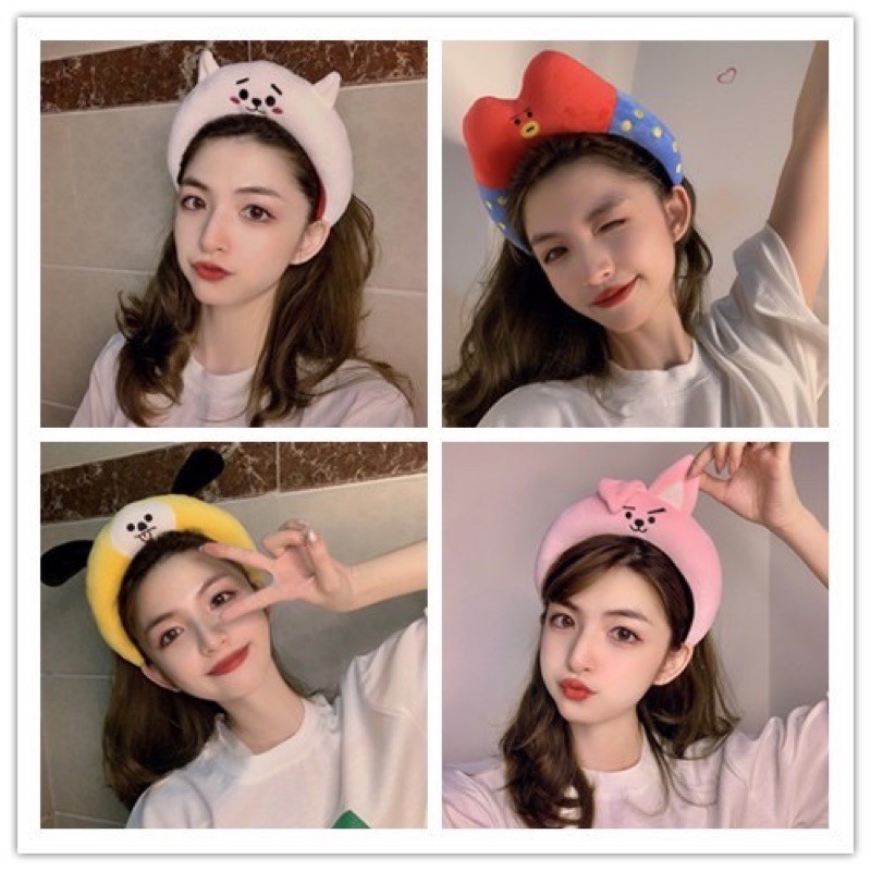 Cartoon Headband Party Cosplay Facial Washing Turban Halloween Costume ...