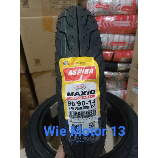Tubeless ASPIRA Tire 90/90-14 MAXIO SPR38 HONDA / FEDERAL Flower For Free matic Valve | Shopee ...