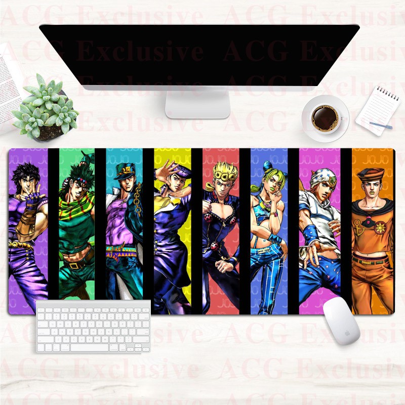 Jojojo's Bizarre Adventure Mouse Pad Oversized JOJO Mouse Pad Keyboard ...
