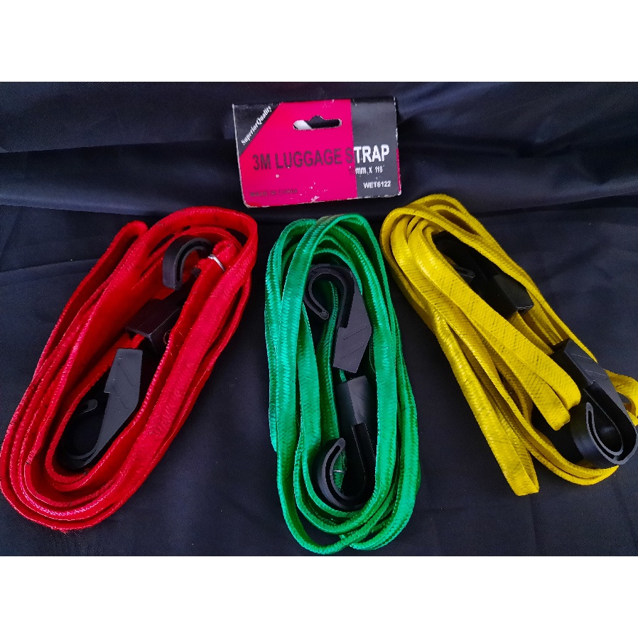 Luggage Straps Trolley Tied Rope Elastic Band with Dual Hook | Shopee ...