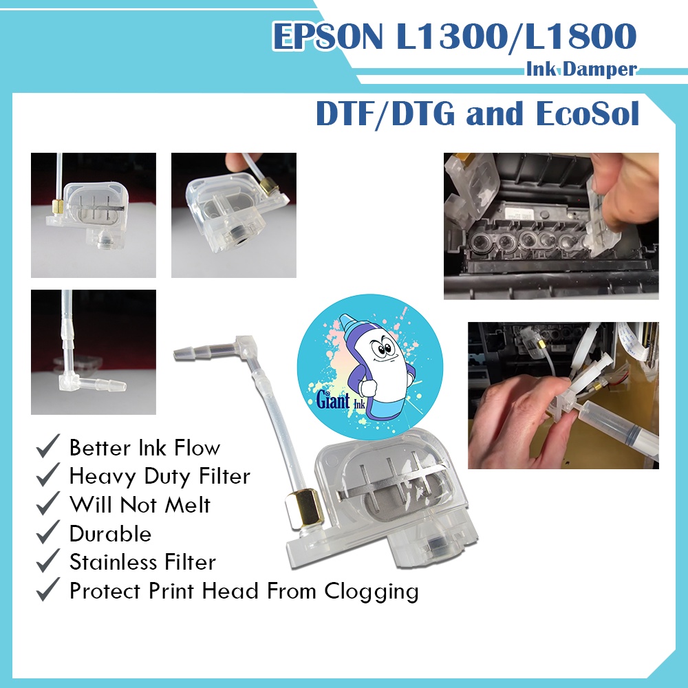 Epson L1300 Epson L1800 ink Damper compatible for eco-solvent ink ...