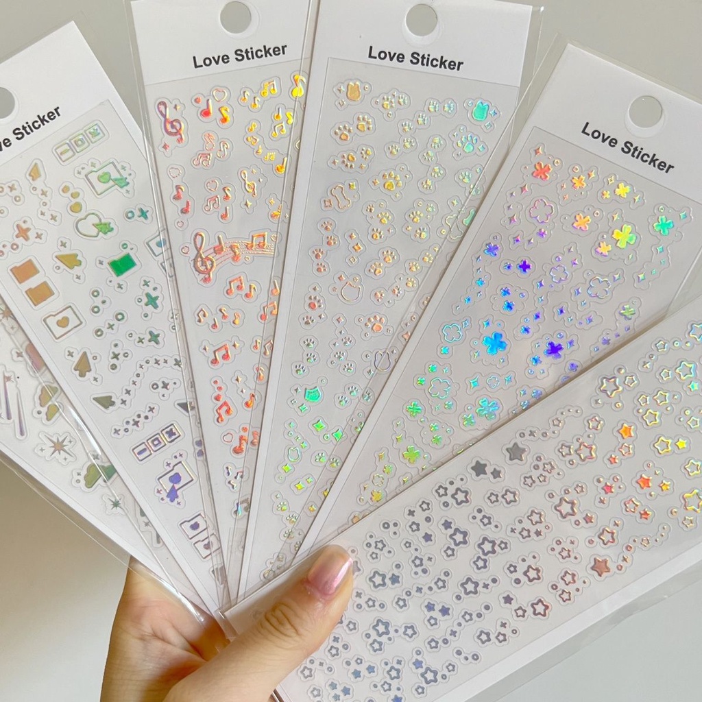 GaLiCiCi Stickers Colorful Hot Silver Basic Stickers/PVC Hot Silver ...