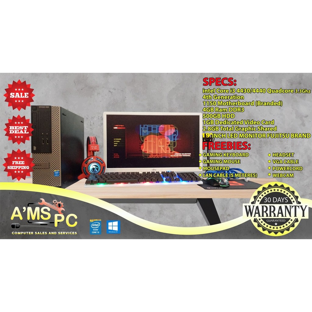 INTEL CORE i3 4TH COMPLETE COMPUTER SET | Shopee Philippines