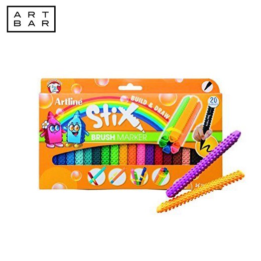 Artline Stix Brush Marker Etxf20 20 Colors - Art Bar PH | Shopee ...