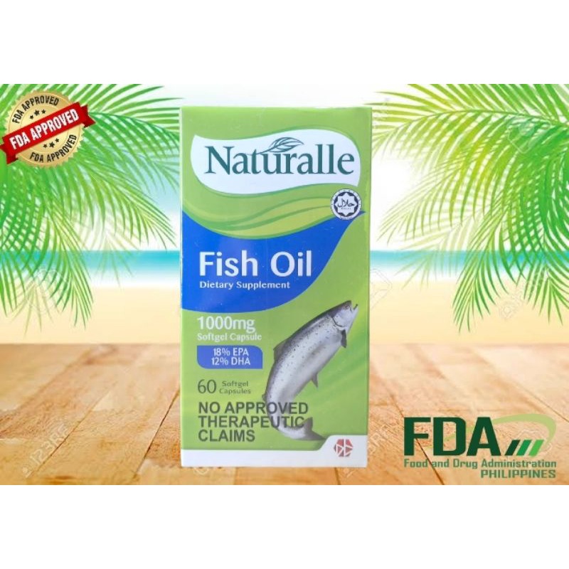 NATURALLE Fish Oil (60 Softgel Capsules) | Shopee Philippines