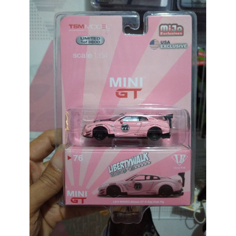 Mini GT nissan GTR R35 pink pig no.76 | Shopee Philippines