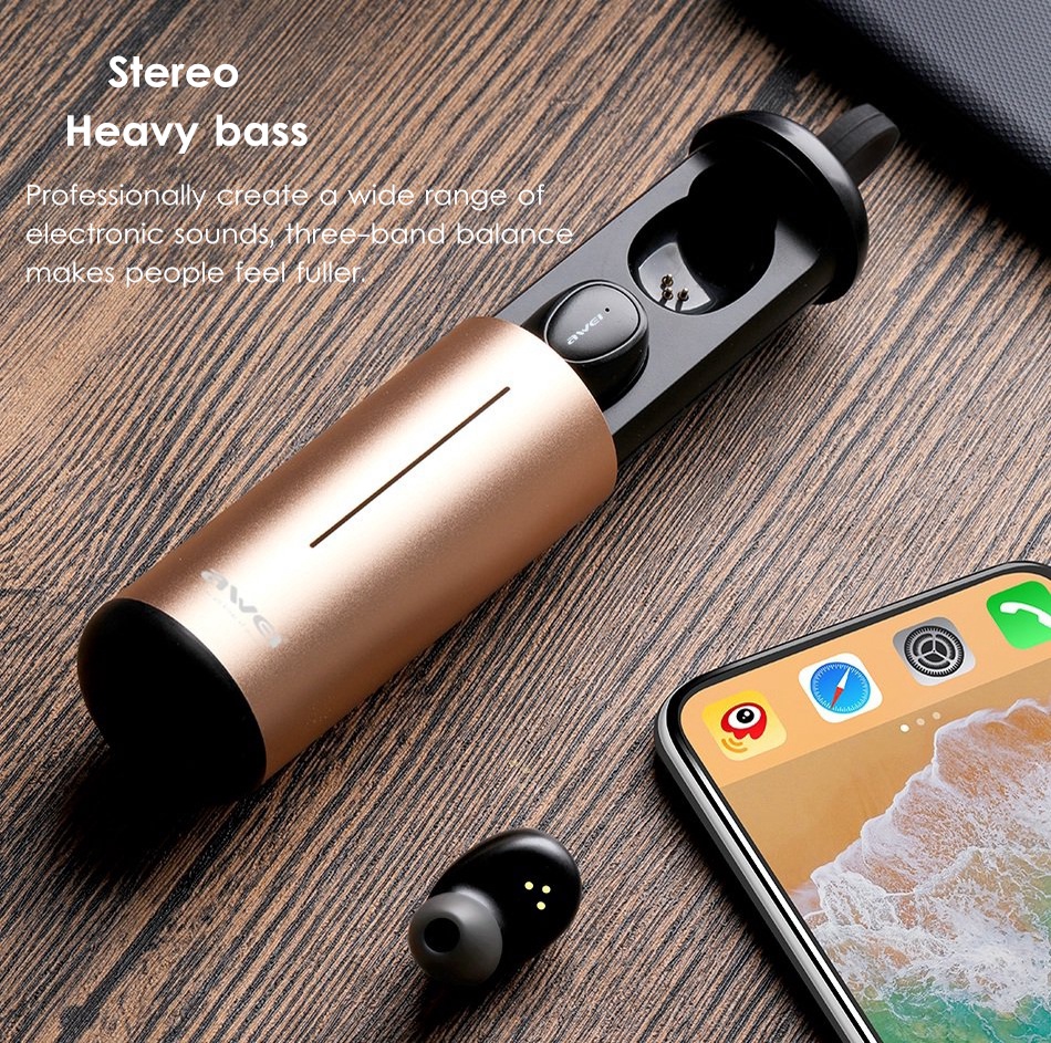 Awei T5 TWS True Wireless V5.0 Bluetooth In Ear Earphone | Shopee ...