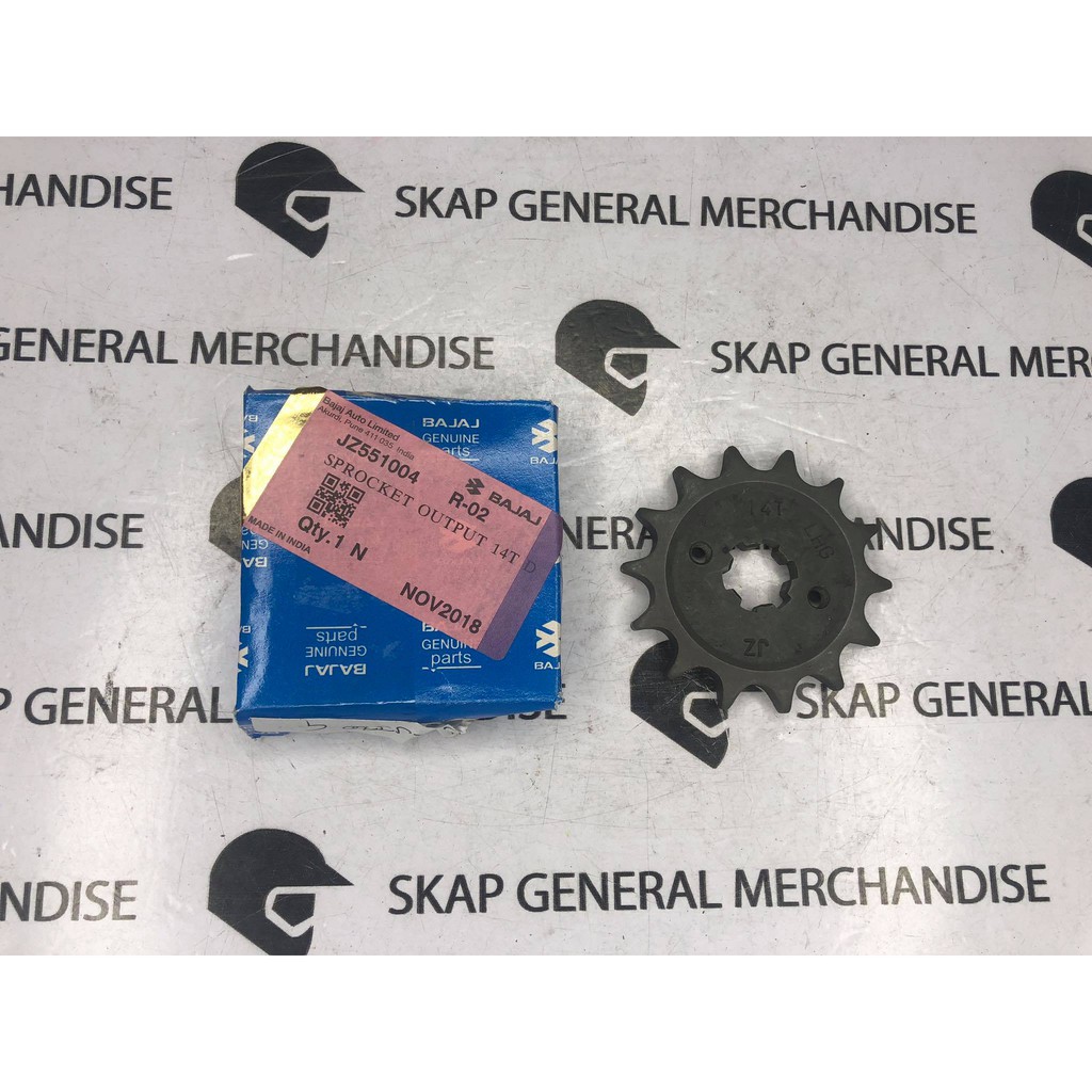 BAJAJ - SPROCKET, ENGINE ( 14T ) - BOXER 150 CT150 / CT125 ( JZ551004 ...