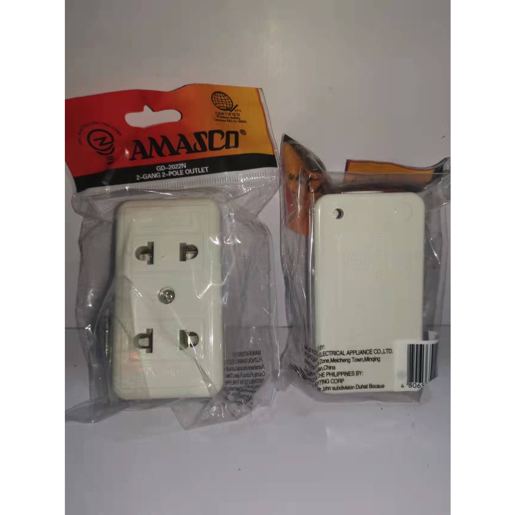 AMASCO Surface Type Double Triple Quadruple Convenience Outlet 10A 250V ...