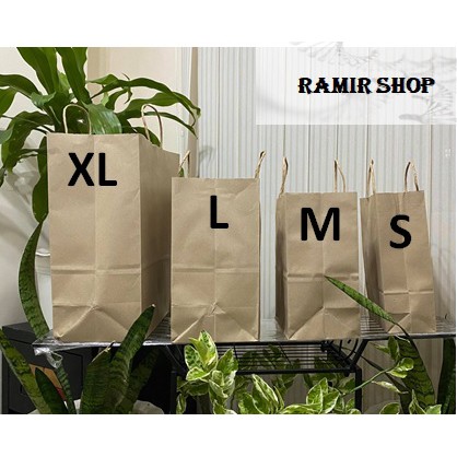 Paper bag with handle ( per piece ) | Shopee Philippines